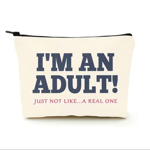 Bags | Funny Makeup Pouch | Poshmark